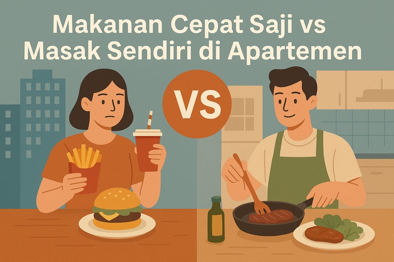Makanan Cepat Saji vs Masak Sendiri di Apartemen - Properti1
