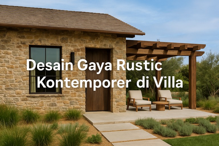 Desain Gaya Rustic Kontemporer di Villa: Perpaduan Alami dan Modern ...