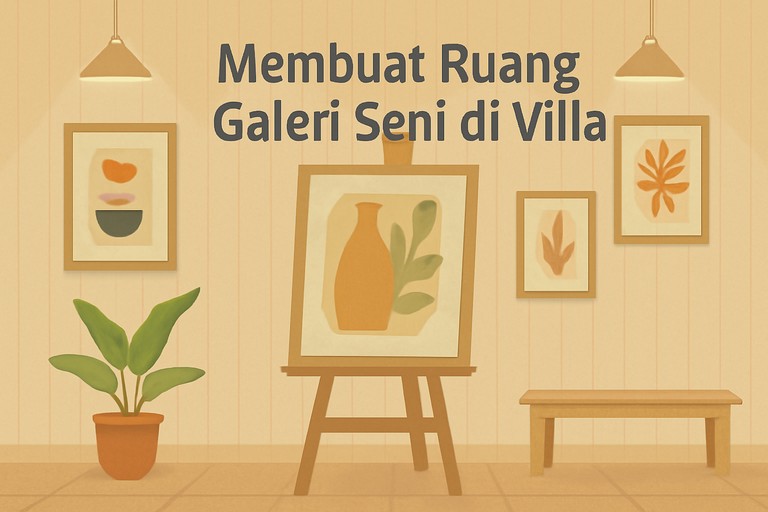 Membuat Ruang Galeri Seni di Villa - Properti1