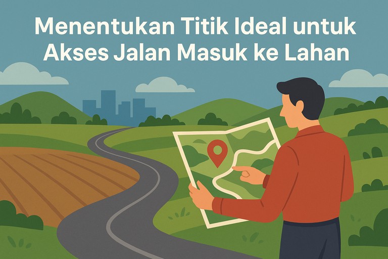 Menentukan Titik Ideal untuk Akses Jalan Masuk ke Lahan - Properti1