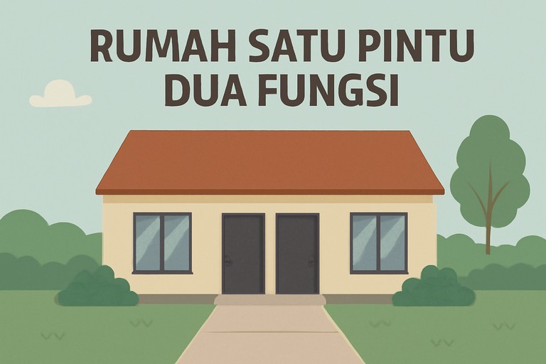 Rumah Satu Pintu Dua Fungsi - Properti1