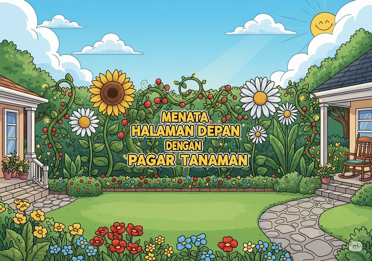 Menata Halaman Depan dengan Pagar Tanaman - Properti1