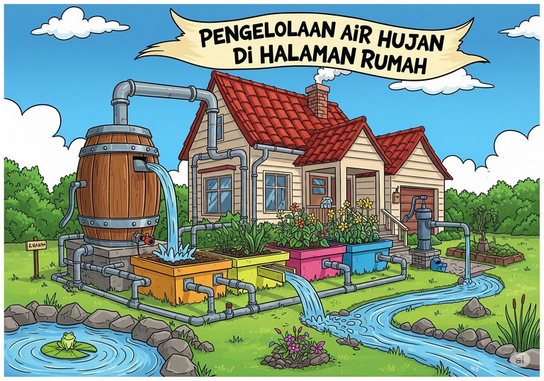 Pengelolaan Air Hujan di Halaman Rumah - Properti1