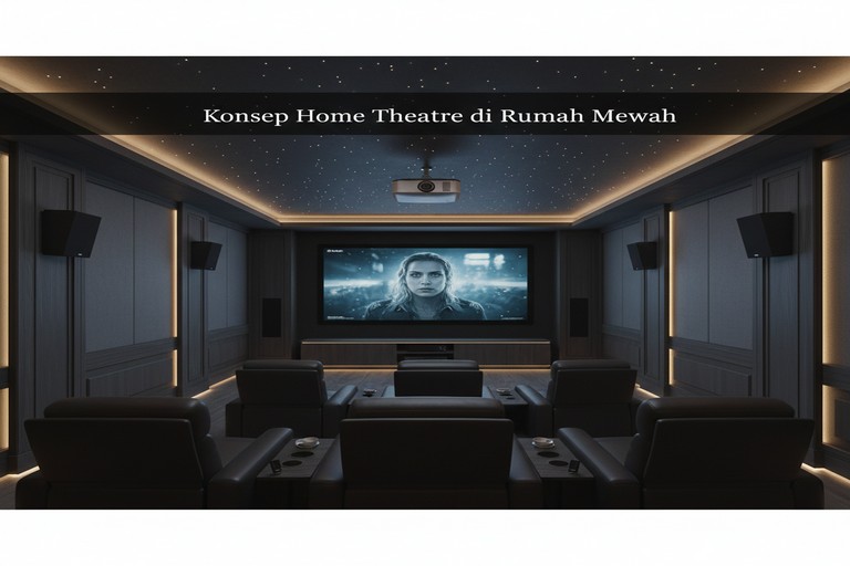 Konsep Home Theatre di Rumah Mewah - Properti1